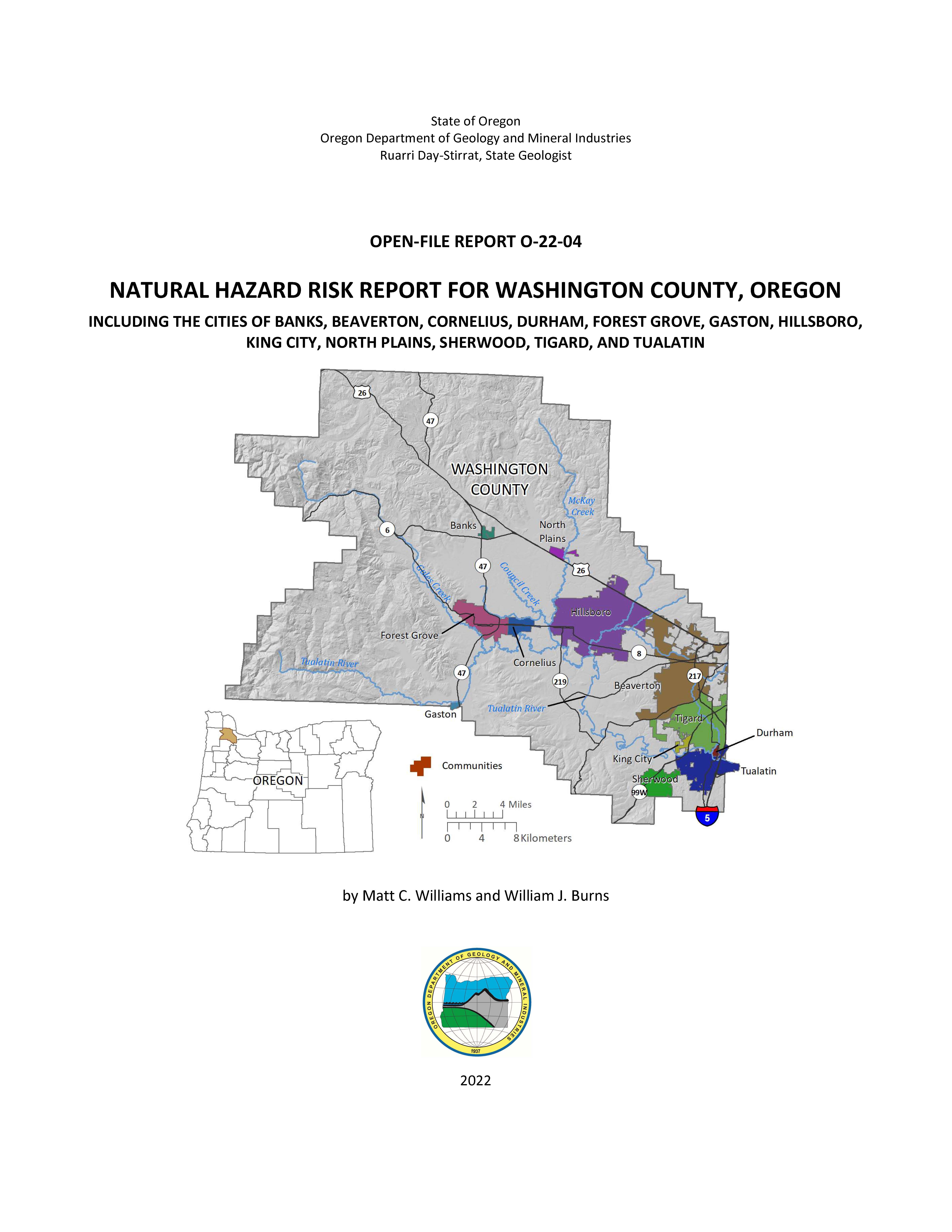 DOGAMI Open-File Reports | Oregon Department of Geology and Mineral ...