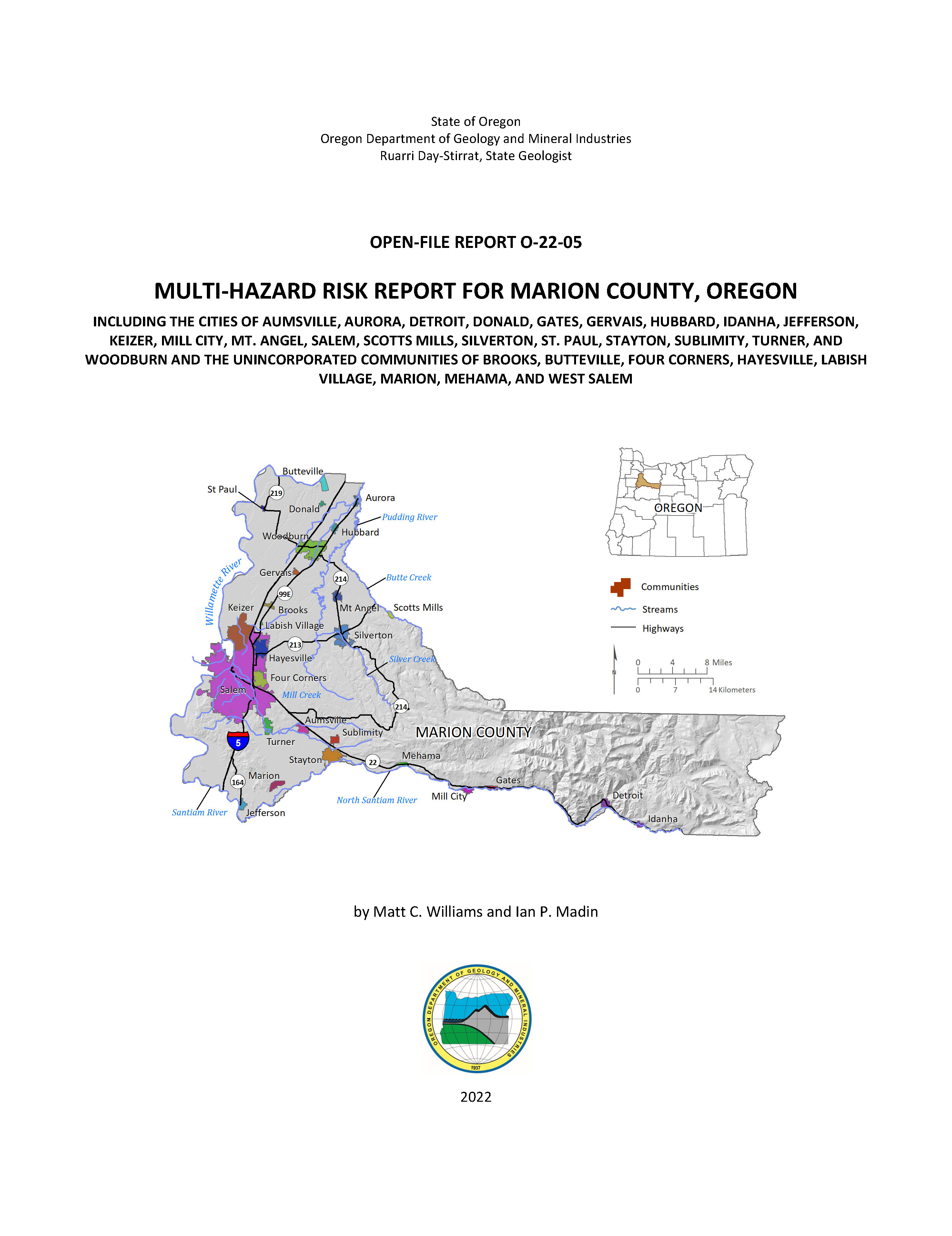 DOGAMI Open-File Reports | Oregon Department of Geology and Mineral ...