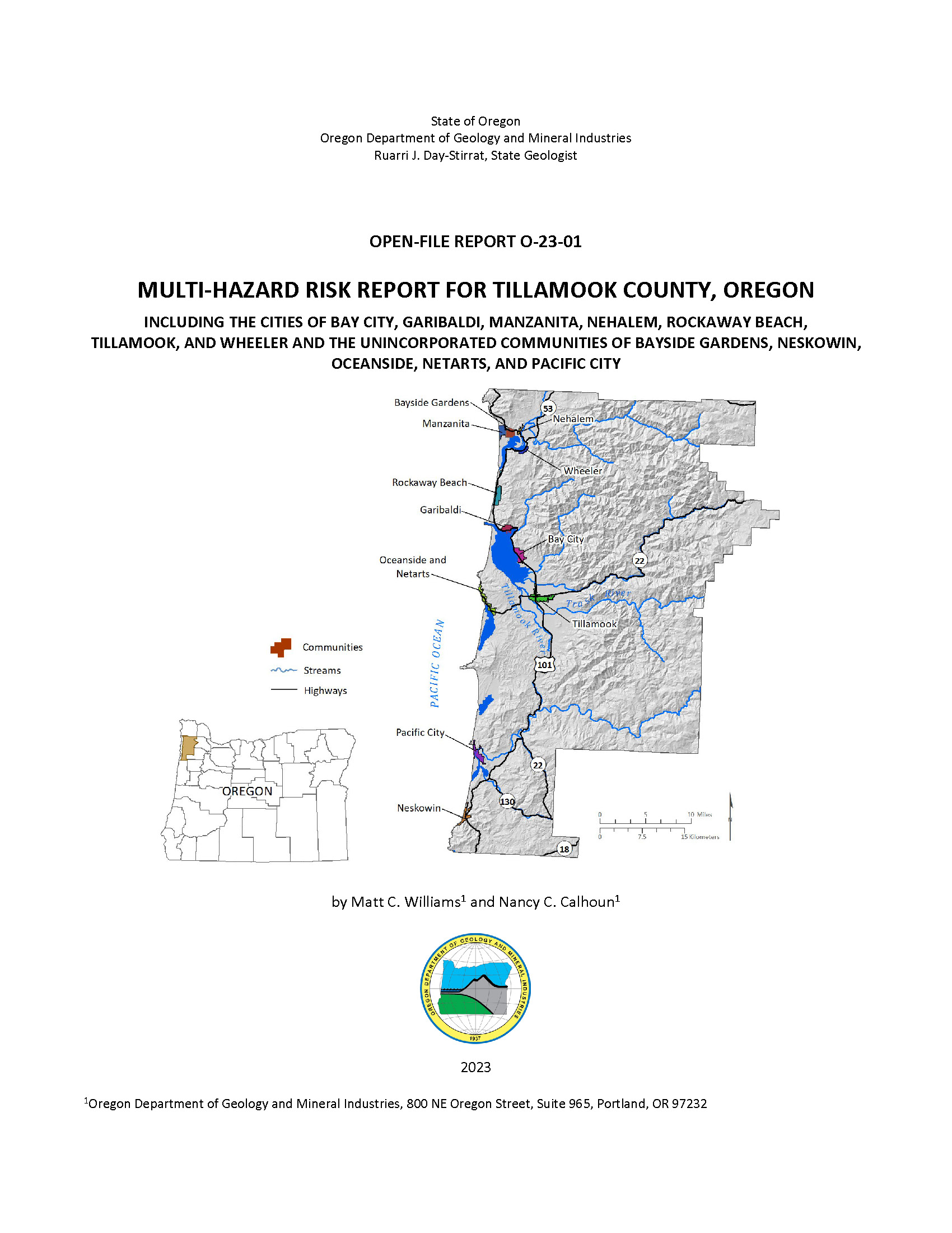 DOGAMI Open-File Reports | Oregon Department of Geology and Mineral ...